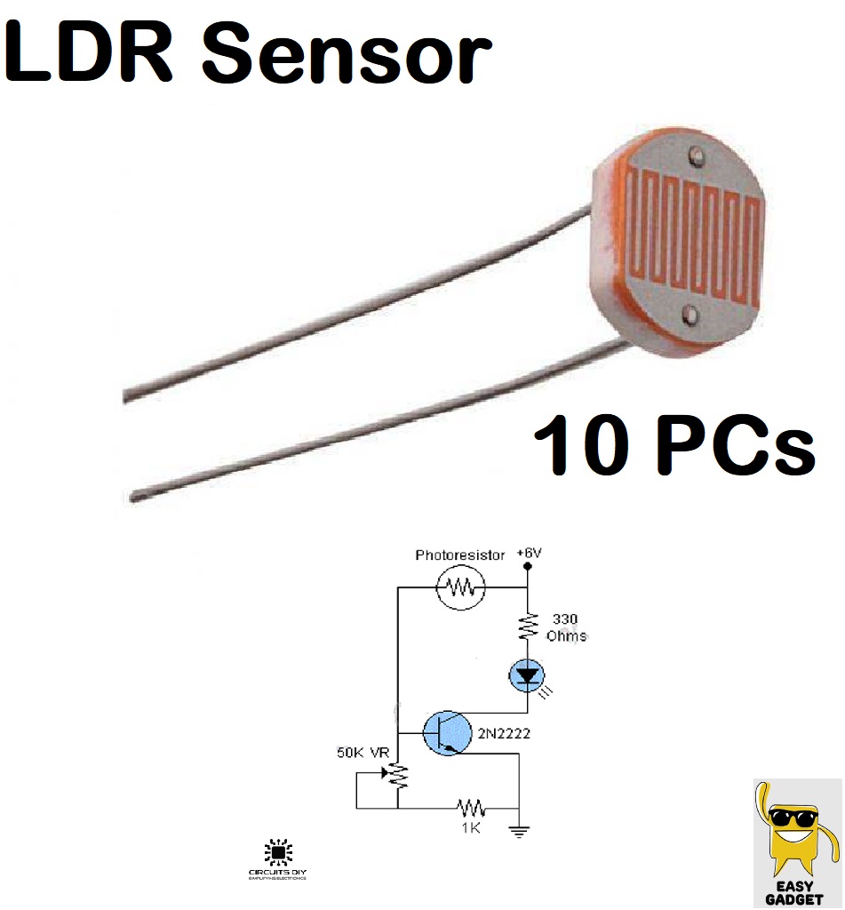 Dark Detector LED Circuit Using LDR, 52% OFF
