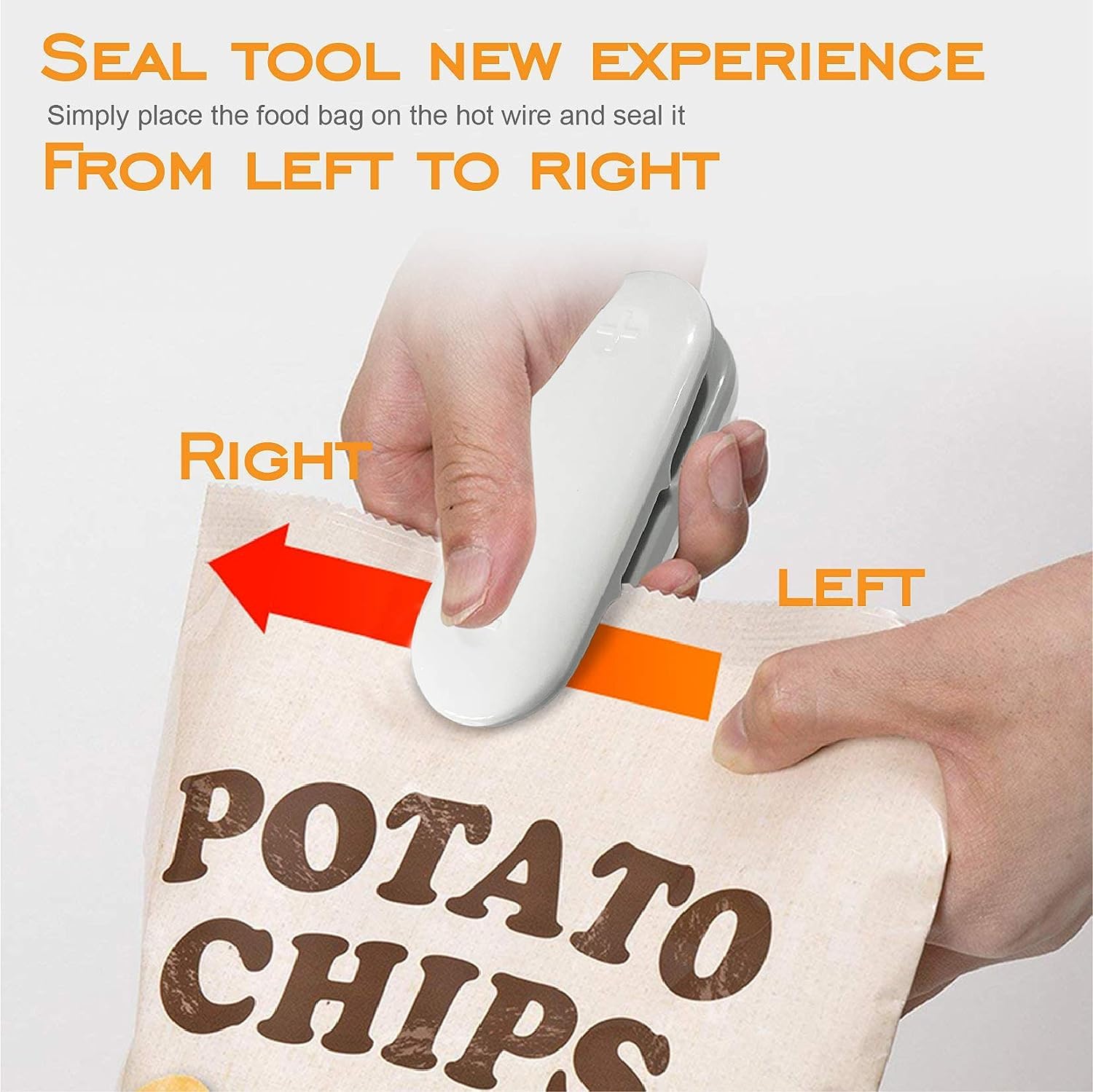 Mini Sealing Machine Snack Bag Heat Sealer Hand Press Sealing Machine ...