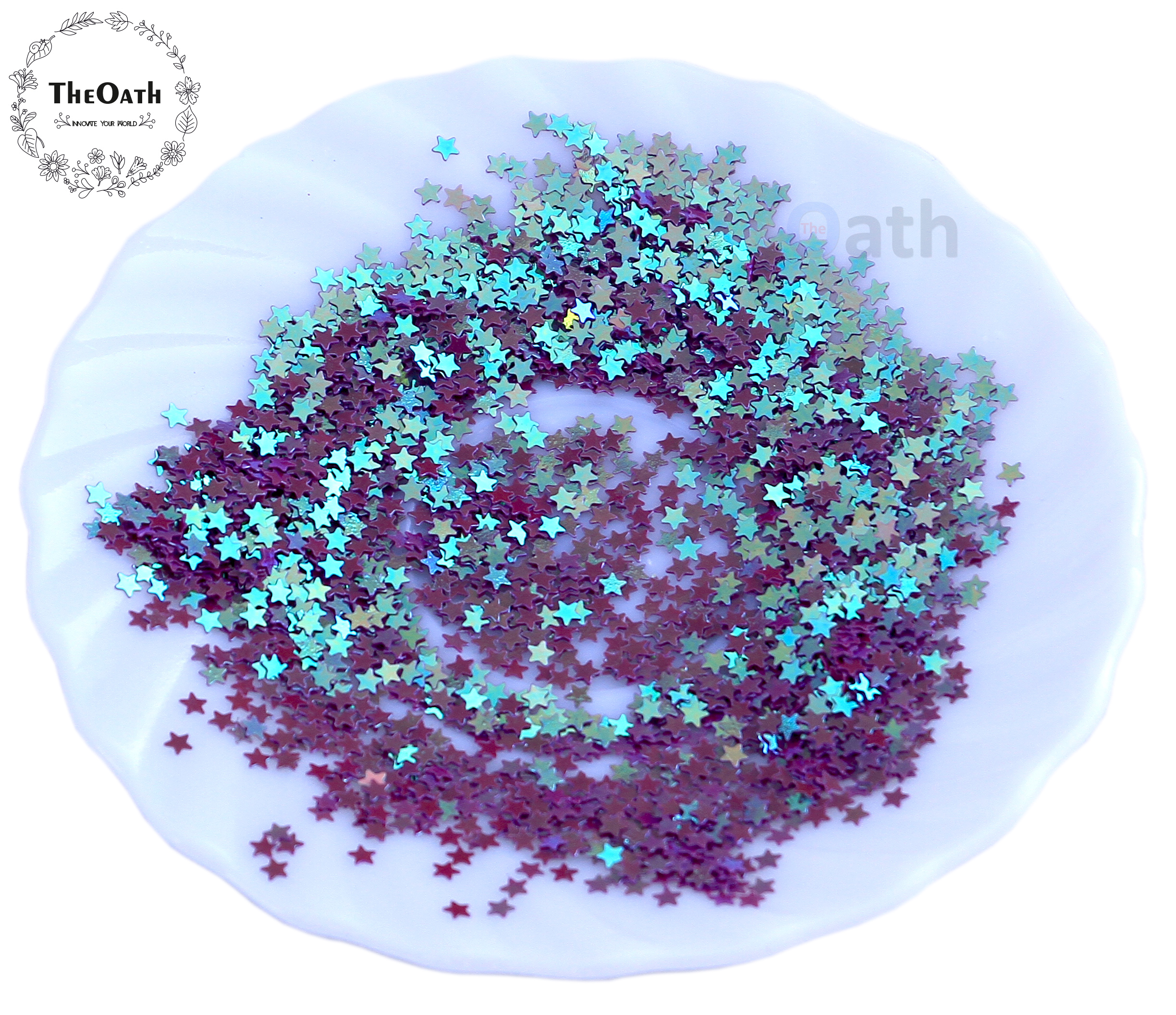 20grams Holographic Star Glitter 3mm for Nail Art, Resin Crafts ...