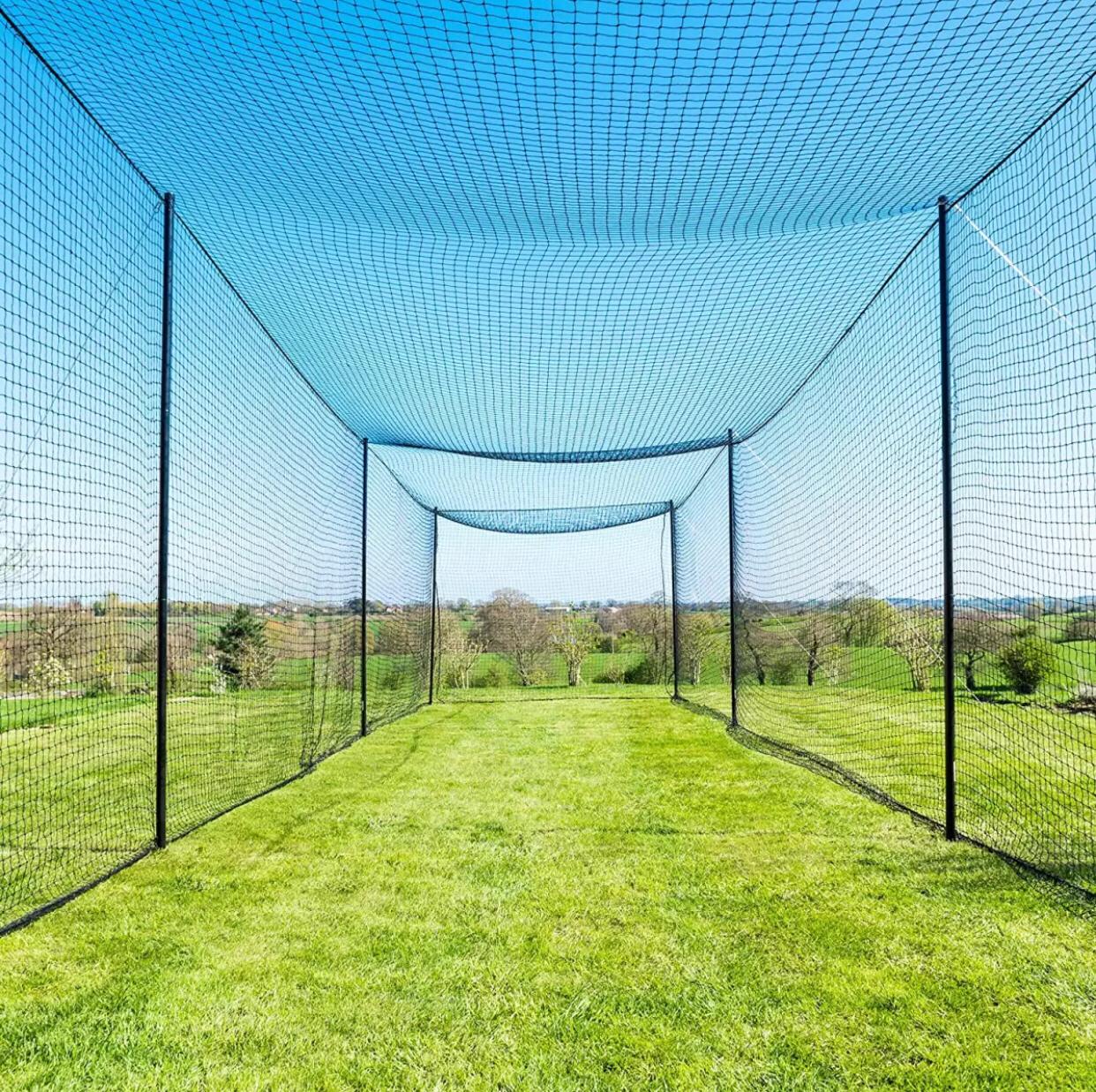 Cricket Practice Net 80x10 (White) Thickness: 1. 5mm.Ball Stop Cricket ...