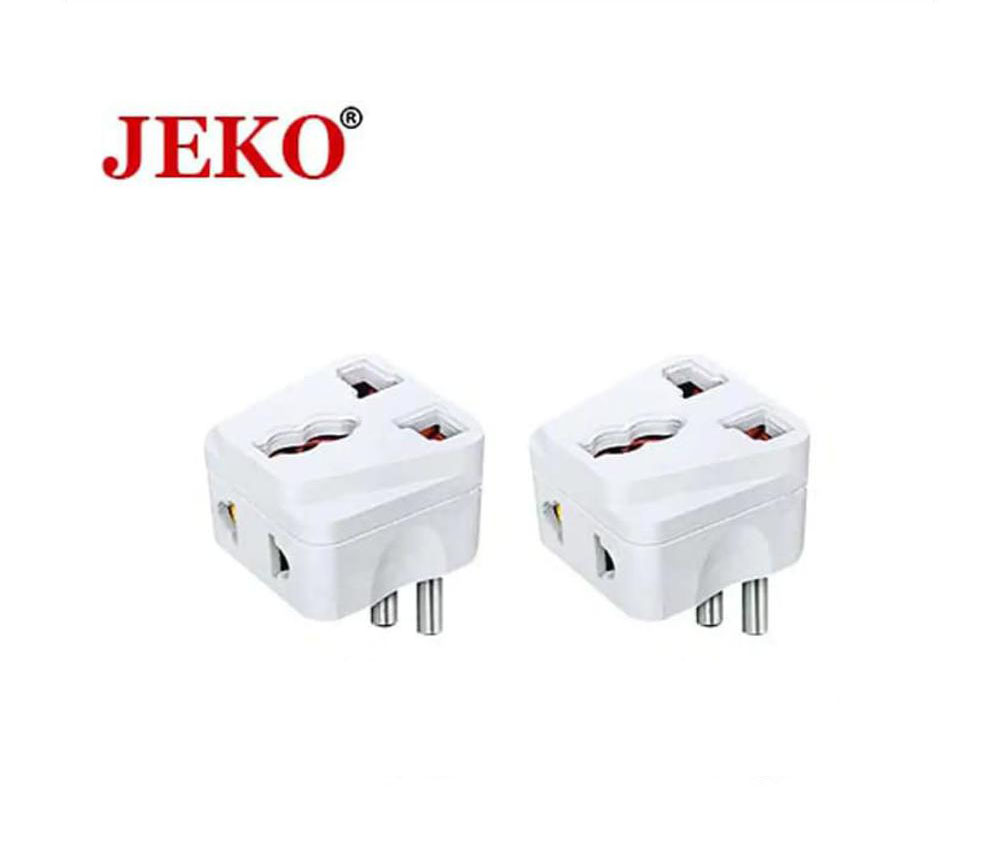 JEKO 3 pin Plug Adapter | Multi plug sockets | Plug Socket, Multi Plug Adapter, Smart Plug ...