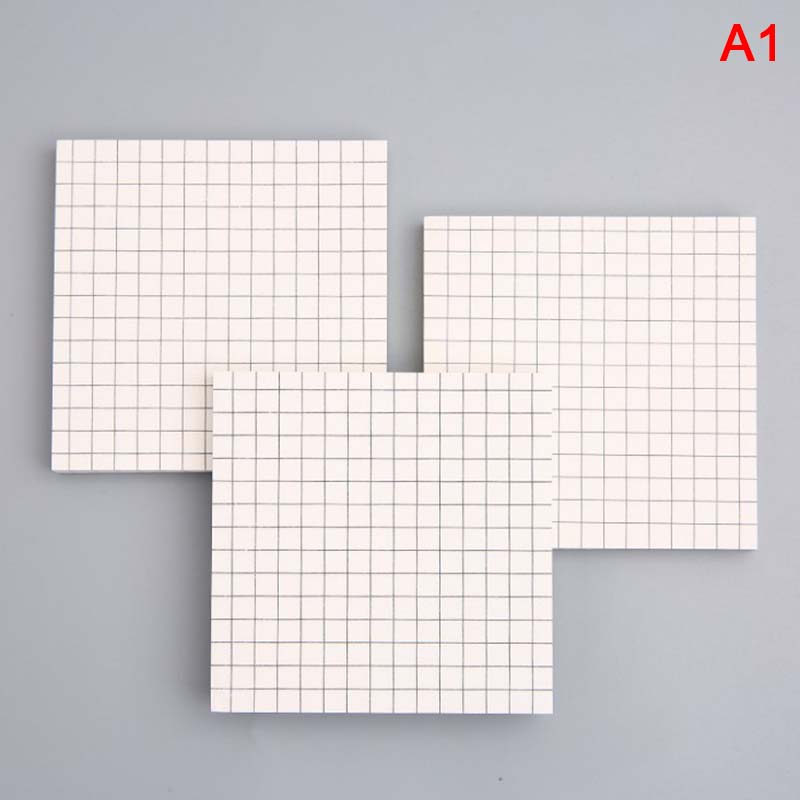 Blank Grid Memo Pads Sticker School Supplies Post Sticky Notes Office ...