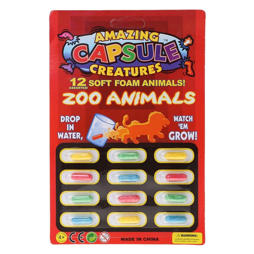 AMAZING CAPSULE ANIMALS - 12PCS/Set - Warm Water Growing Animal Capsule ...