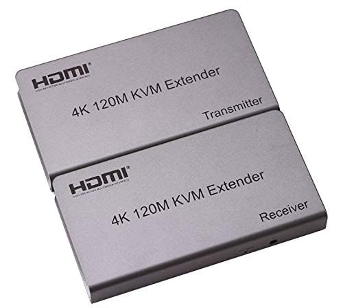 4K 120M HDMI KVM Extender Transmitter Receiver Over Cat5/5e/Cat6 Rj45 ...