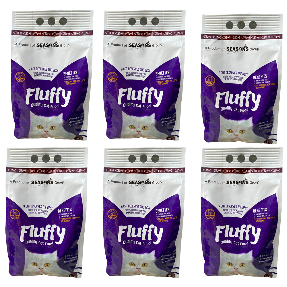 Pack of 6 Fluffy Cat Food | Daraz.pk