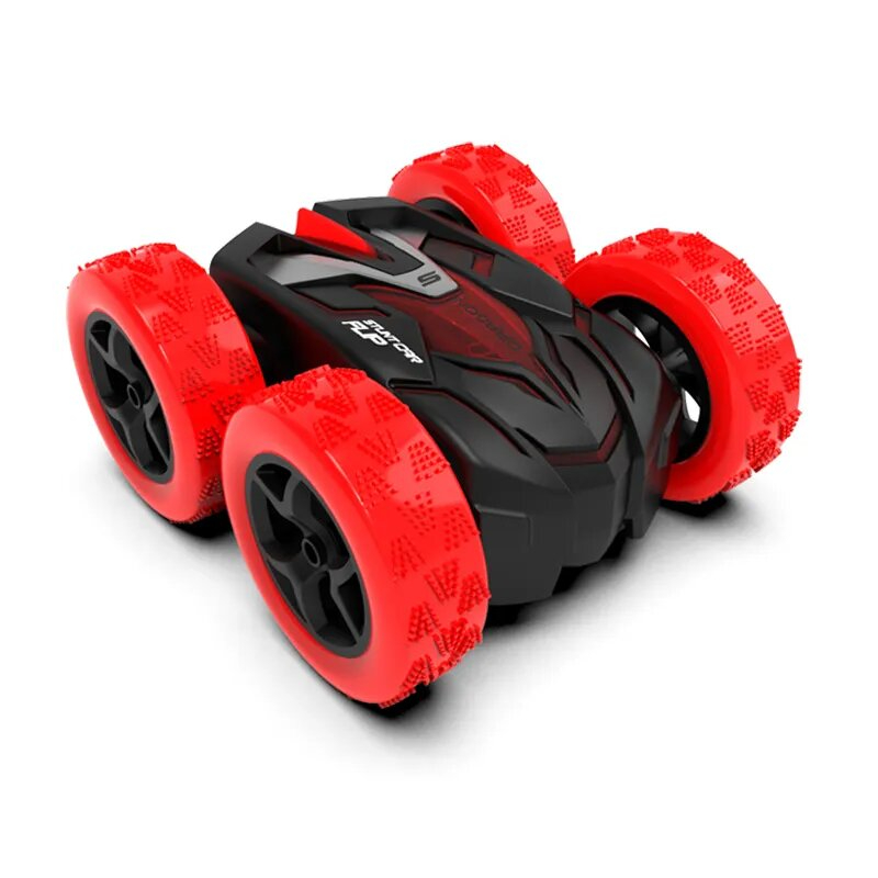 Red Thunder: Double-Sided RC Stunt Car - 360° Rotating, All-Terrain ...