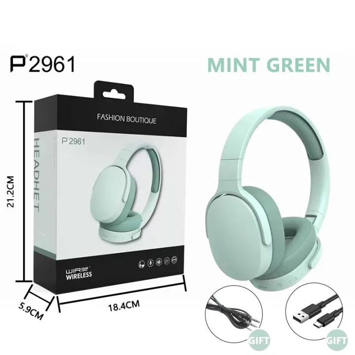 New P2961 Foldable Wireless Stereo HiFi Headphone Bluetooth-compatible ...