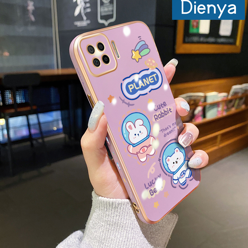 Dienya For OPPO A73 2020 F17 Case Cartoon Bear Rabbit Soft Shockproof ...