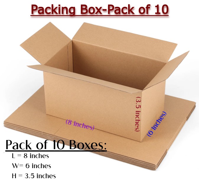Daraz Packing Box - Packing Material - Shipping Box size 6x4x3.5 inches ...