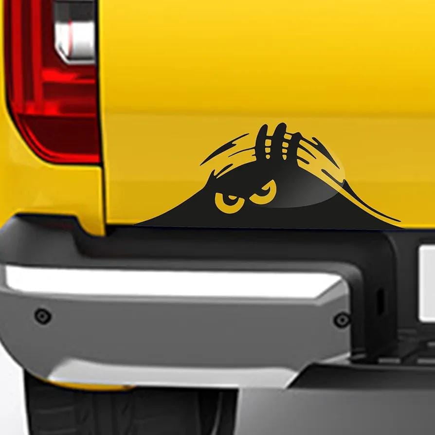 1Pc Peeking Monster Stickers Decals, or Black Monster Decal, Peeping ...