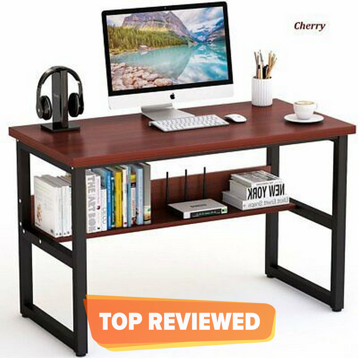 Office table study table workstation with book Shelf Laptop Table Computer Table 48 | Daraz.pk