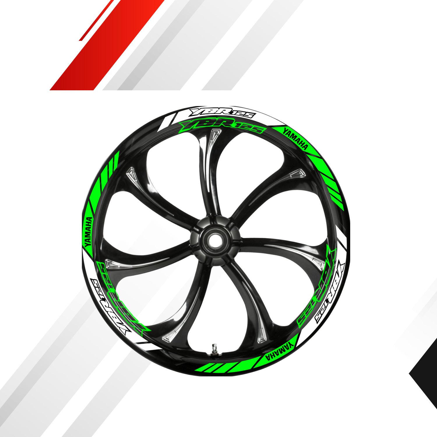 16Pcs 17"18" 15"19"Strips Motorcycle Wheel Tire Stickers Car Reflective ...