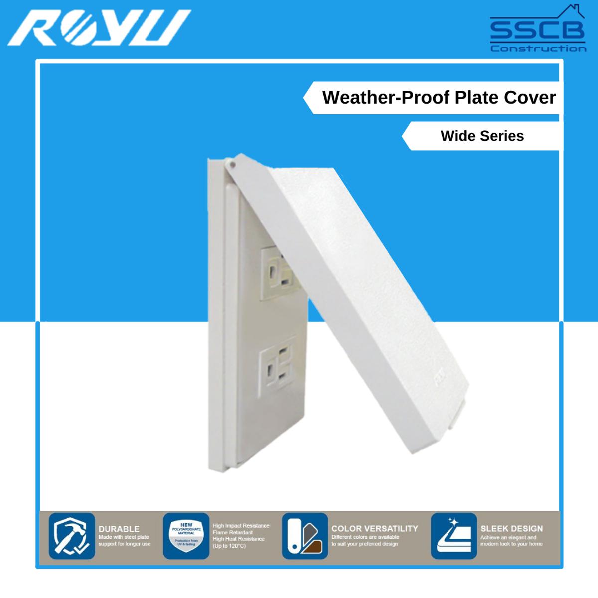 【Footprint】 Royu Weatherproof Plate Cover Slim Type - Wide Series ...