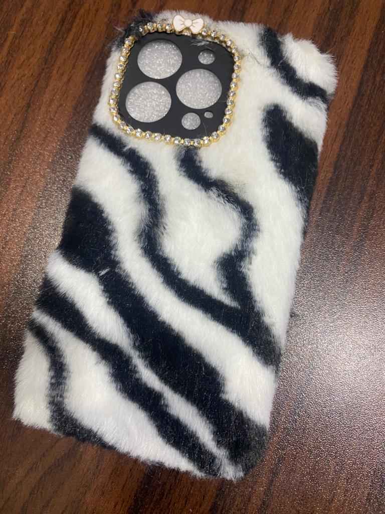 Apple Iphone 13 Pro Fuzzy Plush Case for Girls Women Warm Winter Fluffy ...