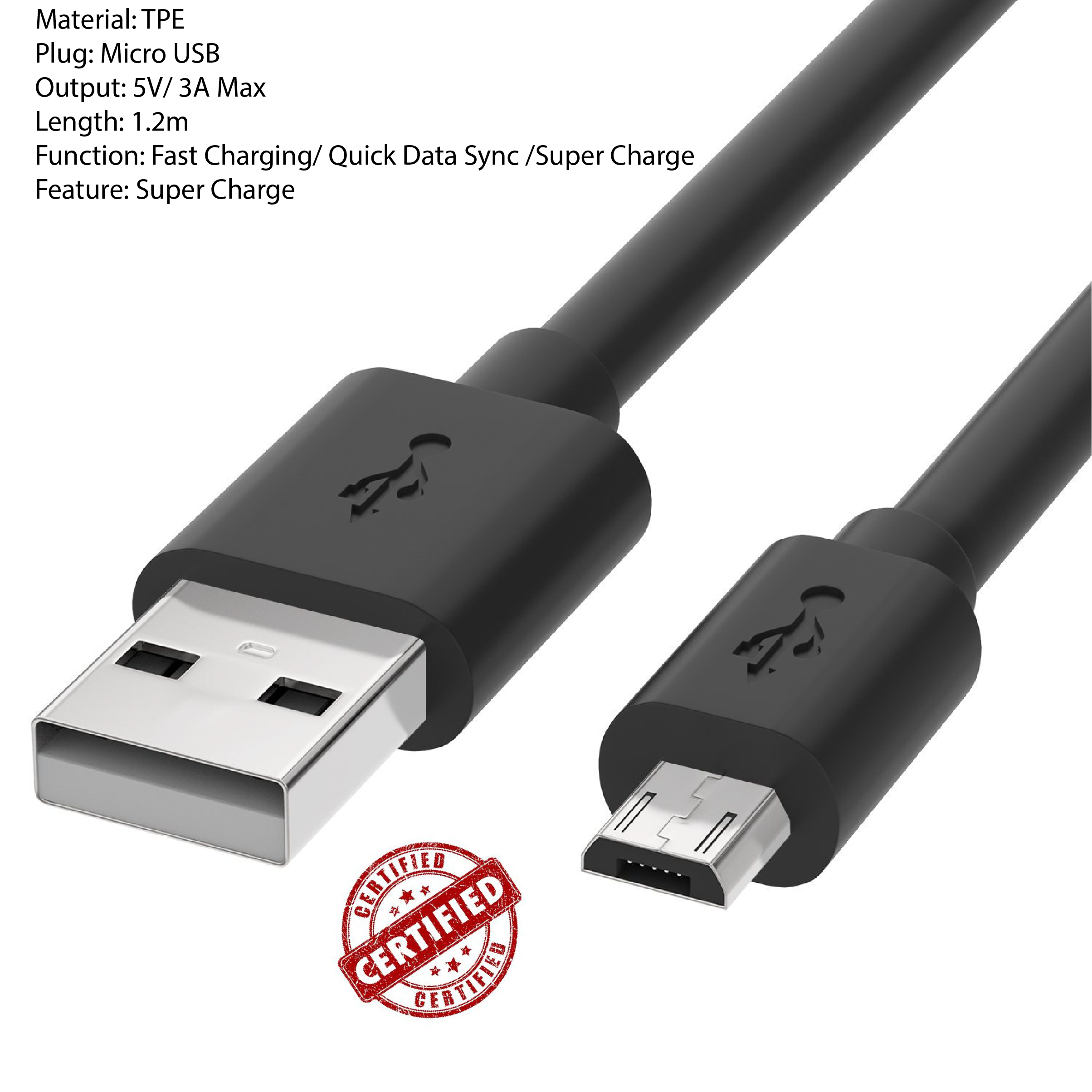 Infinix Micro USB Data Cable 100CM ORIGINAL | Daraz.pk