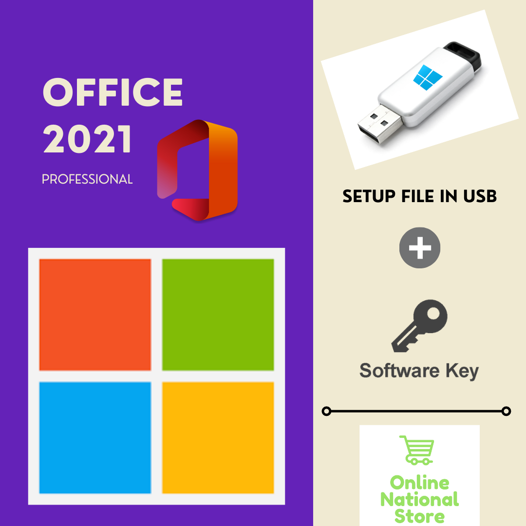 Office 2021 Setup in USB with Genuine Activation Key | Daraz.pk