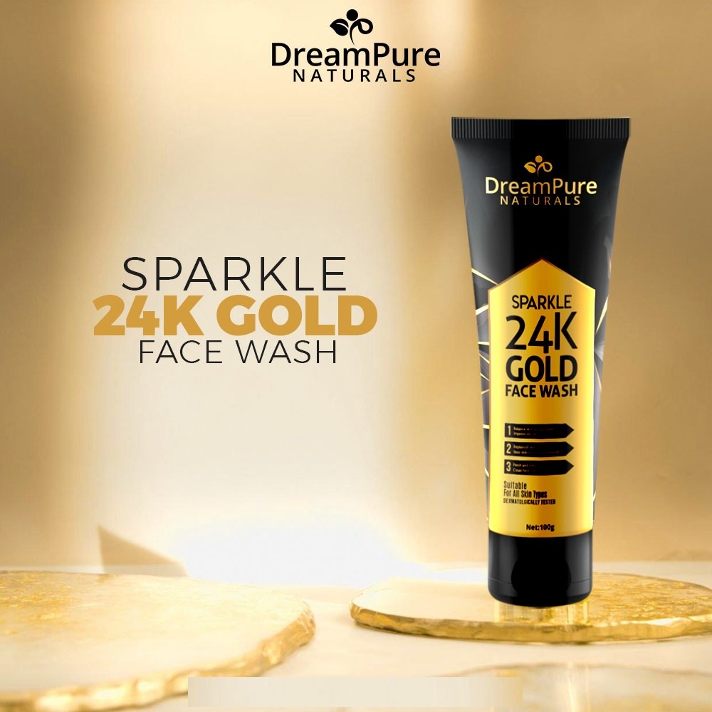 Sparkle 24K Gold Face Wash (100g) | Daraz.pk