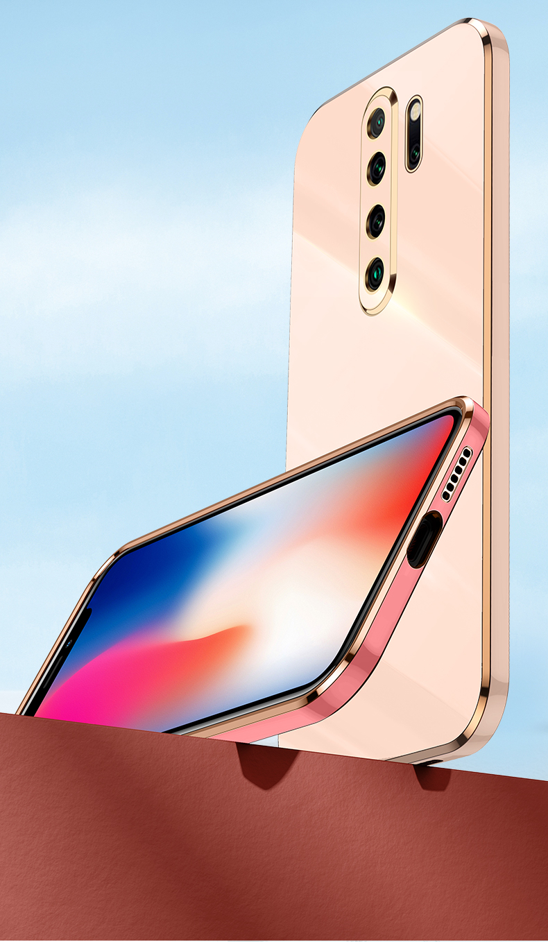 Lenuo Luxury 6D Plating Soft Casing Silicone Square Frame Phone Case ...