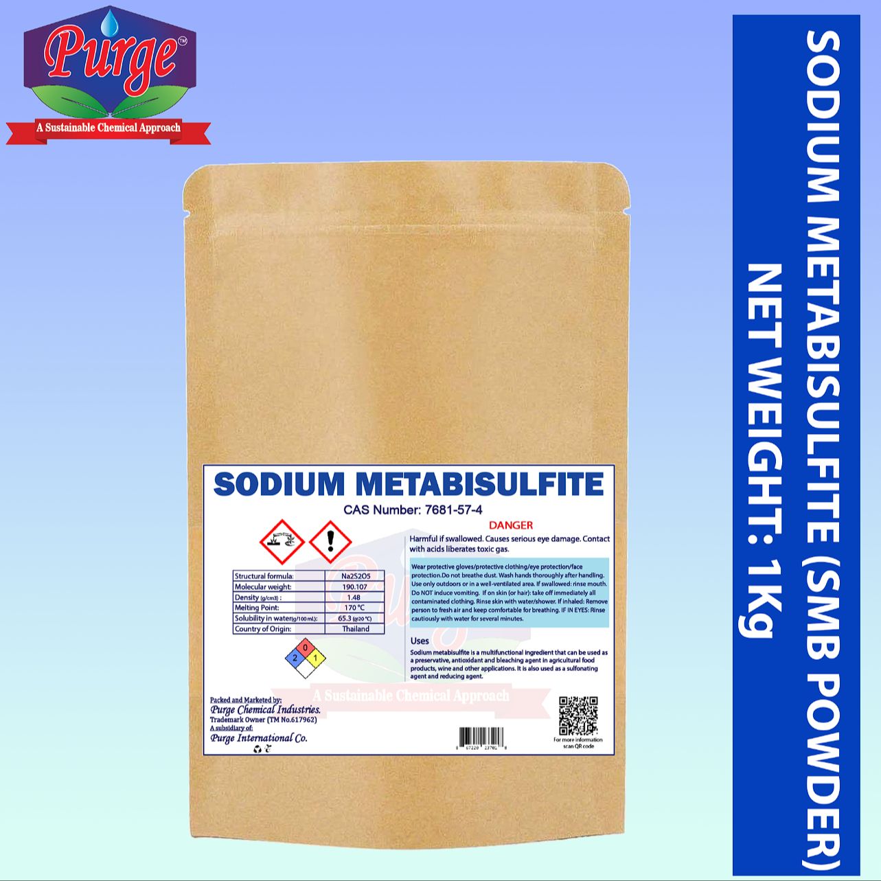 Sodium Metabisulfite 1000g - SMB Powder 1Kg- Food Grade - Photo Grade ...