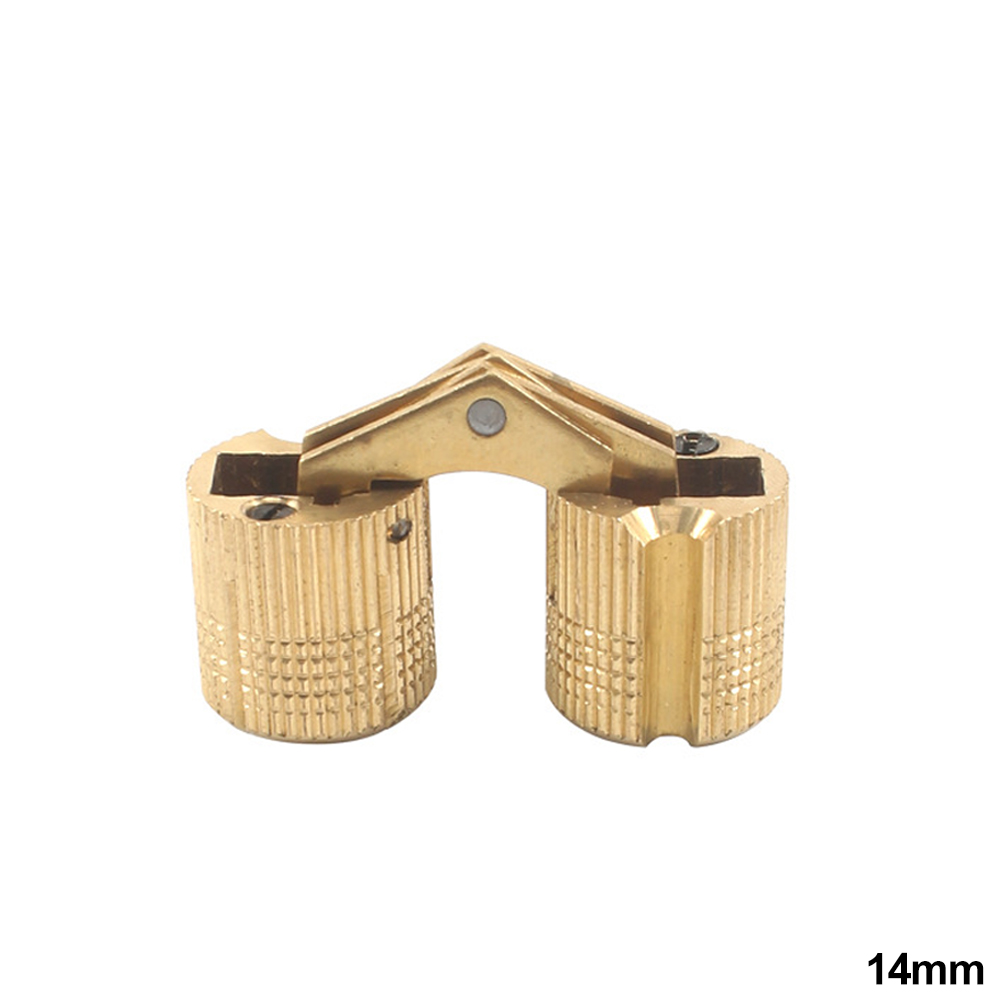 Hittime 8/10/12/14/16mm Copper Barrel Hinges Cylindrical Hidden Cabinet ...