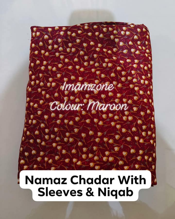 Namaz Chadar Hijab Full Length Sleeves with Elastic, Fabric: Swiss Lawn ...