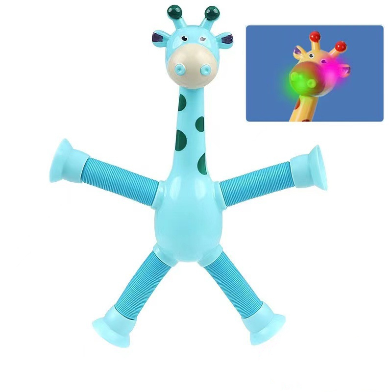 New 4/1PC Children Suction Cup Giraffe Toys With Light Relief ...