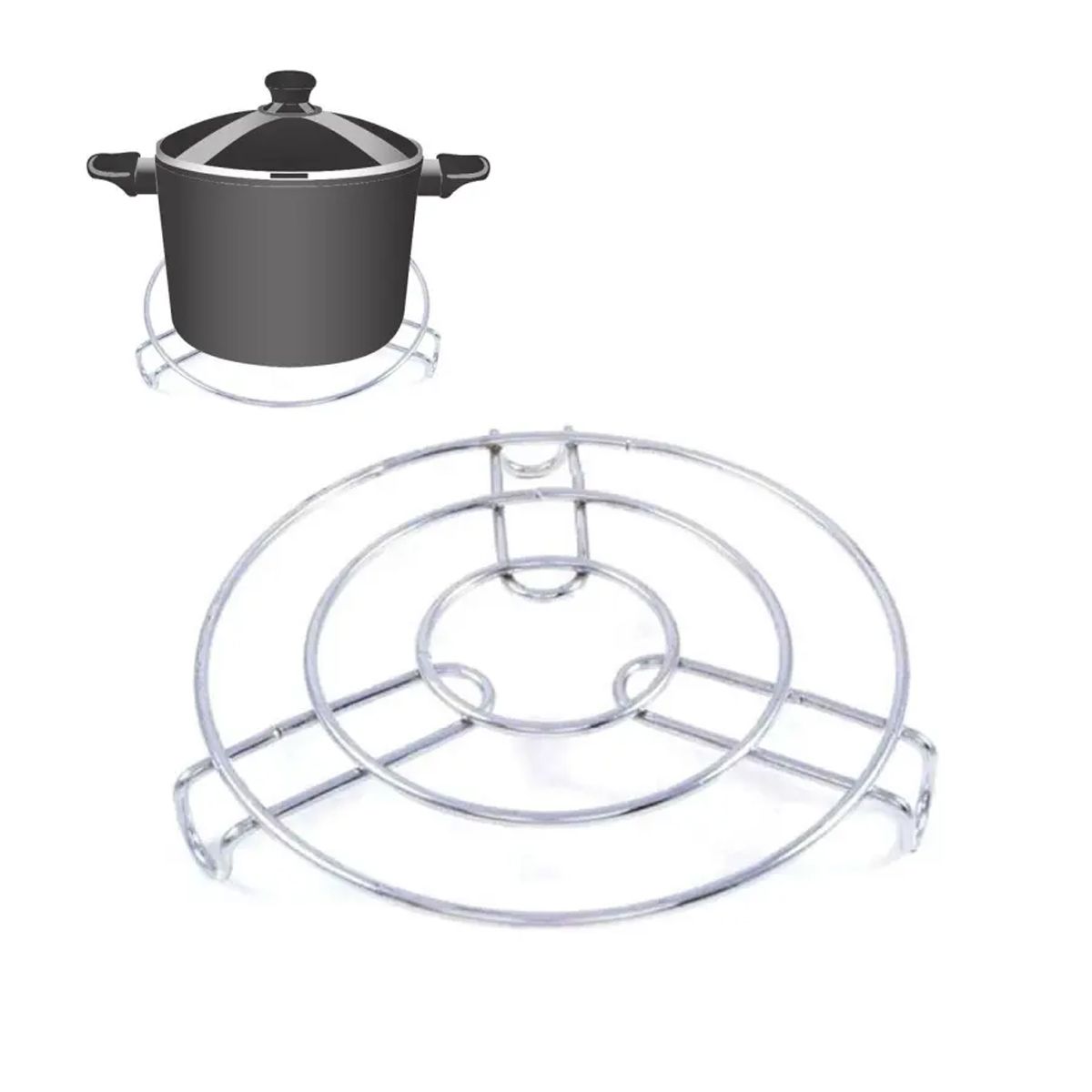 Stand - Pan Stand - Stainless Steel Pan Stand - Heat Resistant Hot Pot ...