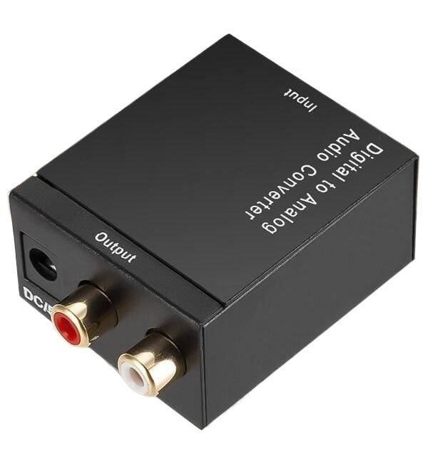 Digital to Analog Audio Converter Optical Fiber Coaxial Signal to ...