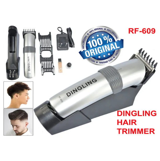 DINGLING RF-609 Electric Hair Clipper Hairdressing Trimmer Rechargeable ...
