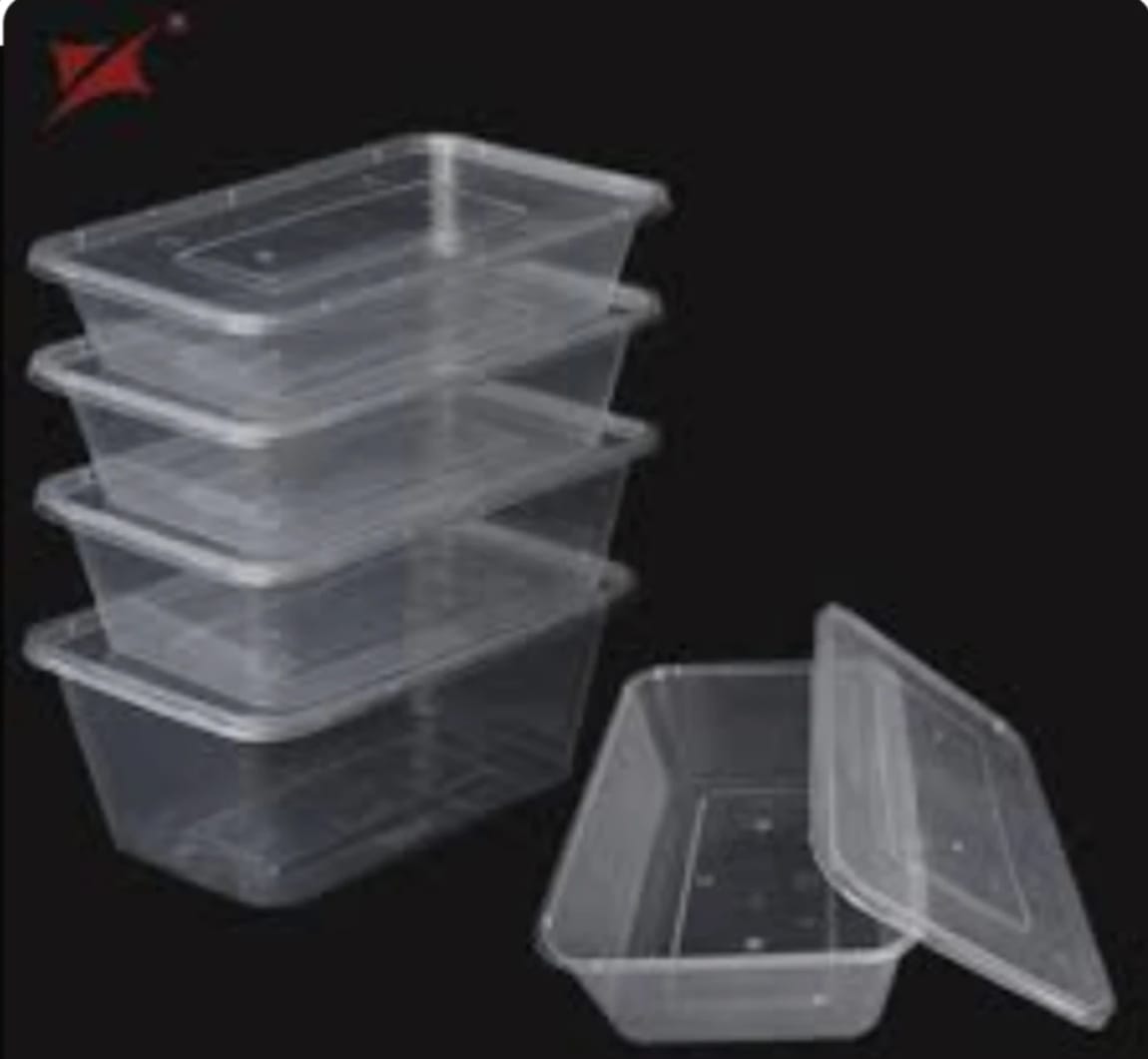12 pcs 750ml Plastic Disposable Boxes For Food Packing and Food Storage ...