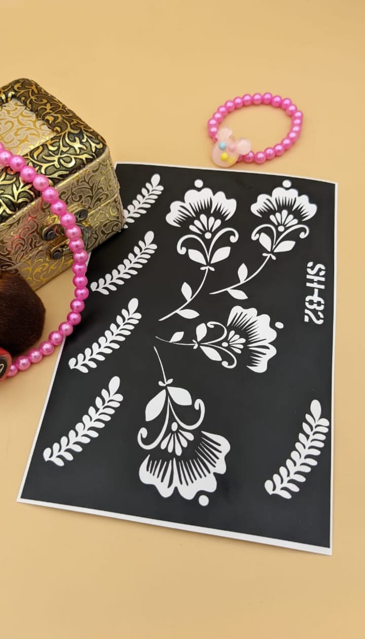 New Mehndi Design Henna stencil mehndi sticker 20 | Daraz.pk