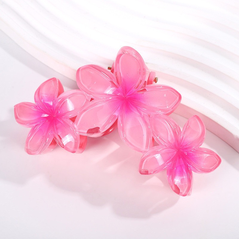 Enacolor Colorful Vintage Flower HairClip for Women Shark Clip Claw ...