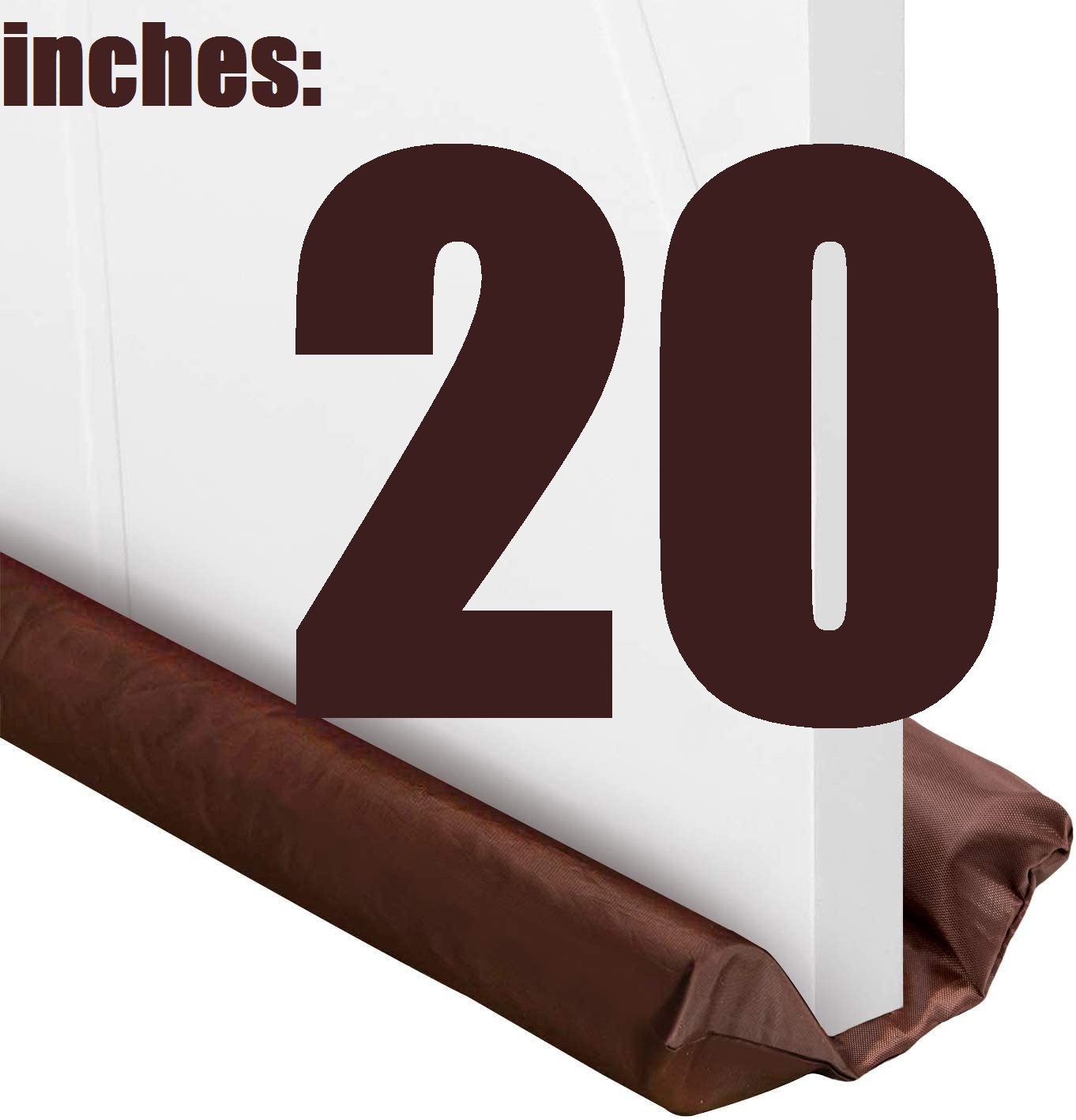 Door Draft and Dust Stopper Brown the Color 18-52 Inches Door Air ...