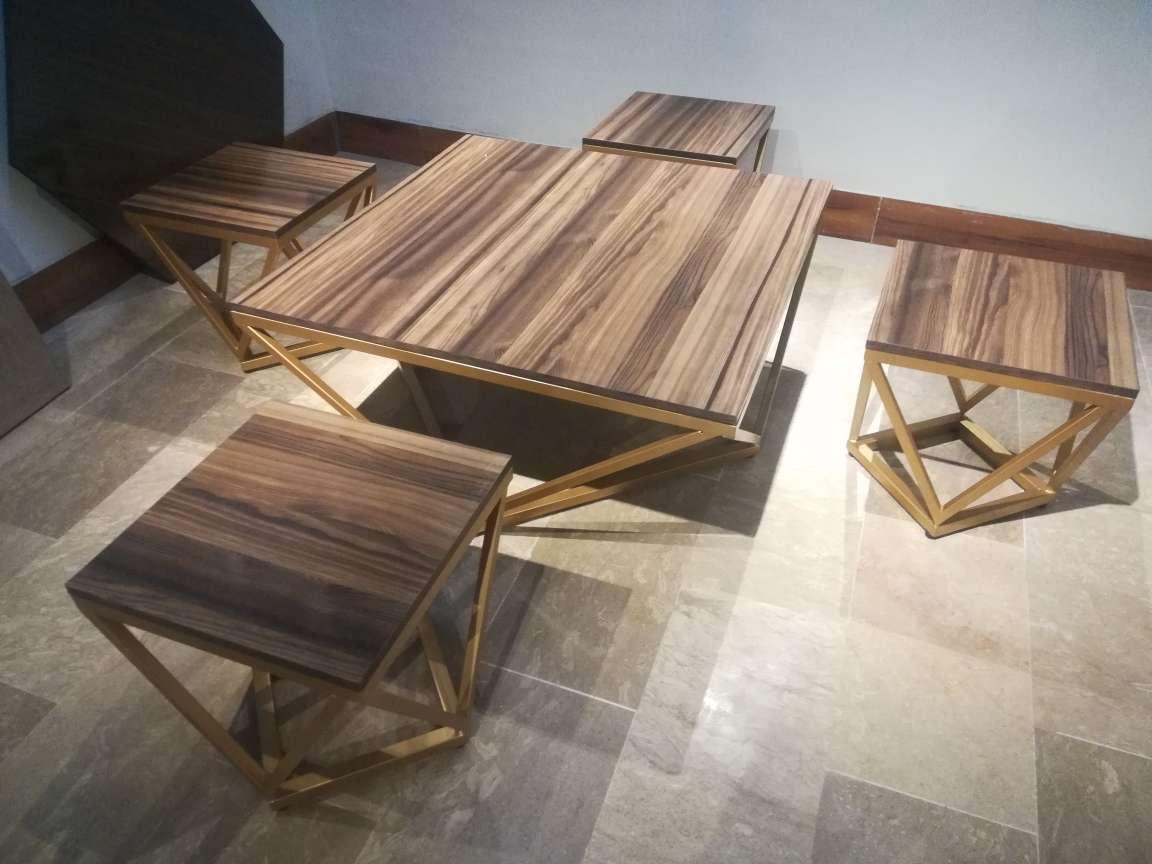 Center Table Set / Centre Table Set / Square Table With Side Table ...
