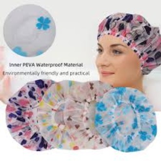 (6 Caps ) Shower caps in Beauty for women and men disposable reusable ...
