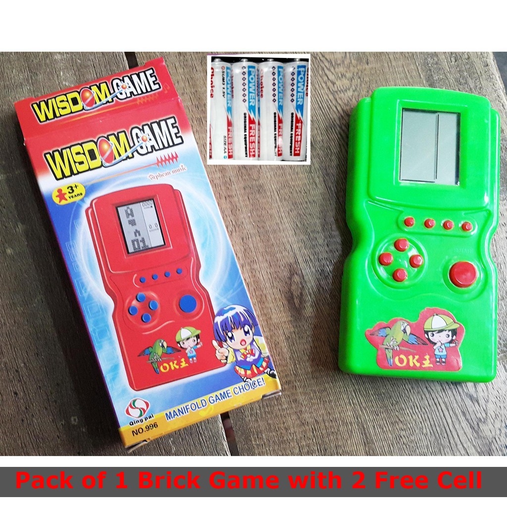 Pack of 1 Brick Game Video Game with 2 Free Cell / Brick Game for Kids ...