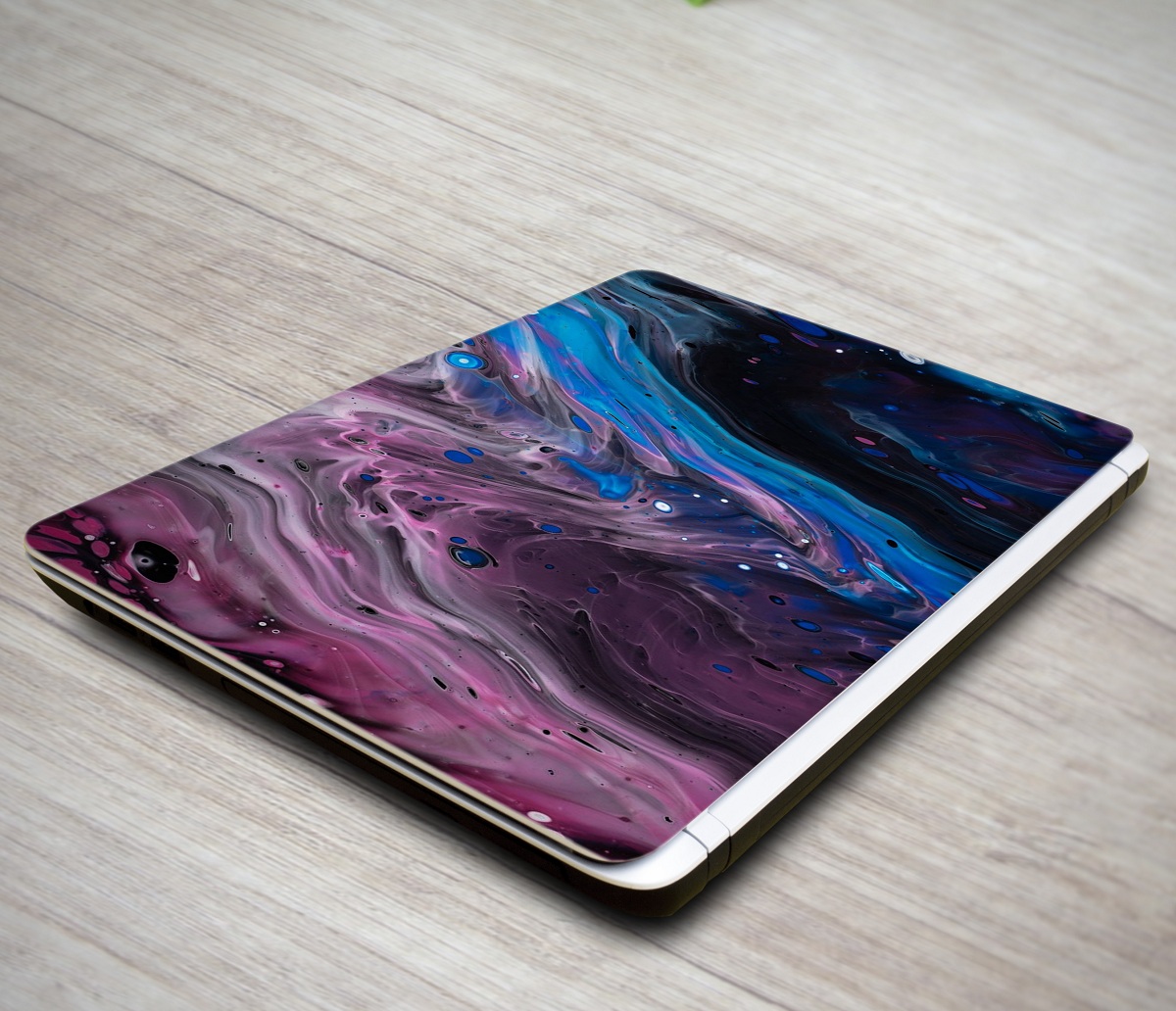 Stains_colorful_abstraction_Laptop back cover / skin / sticker for ...