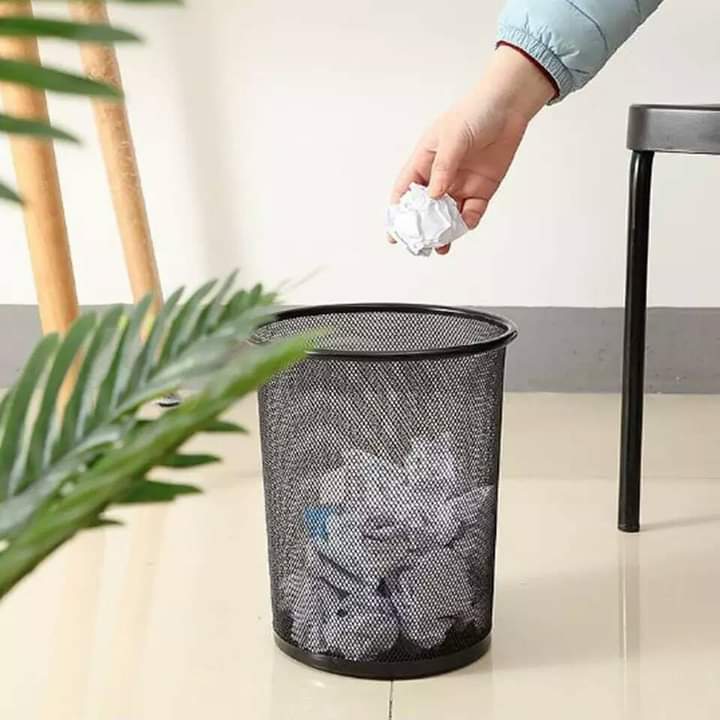 Recycling Dustbin - Iron Mesh Dustbin | Daraz.pk