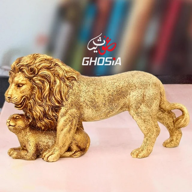Resin Lion Statue, Home Decoration Modern Craft Gifts Art Decor ...