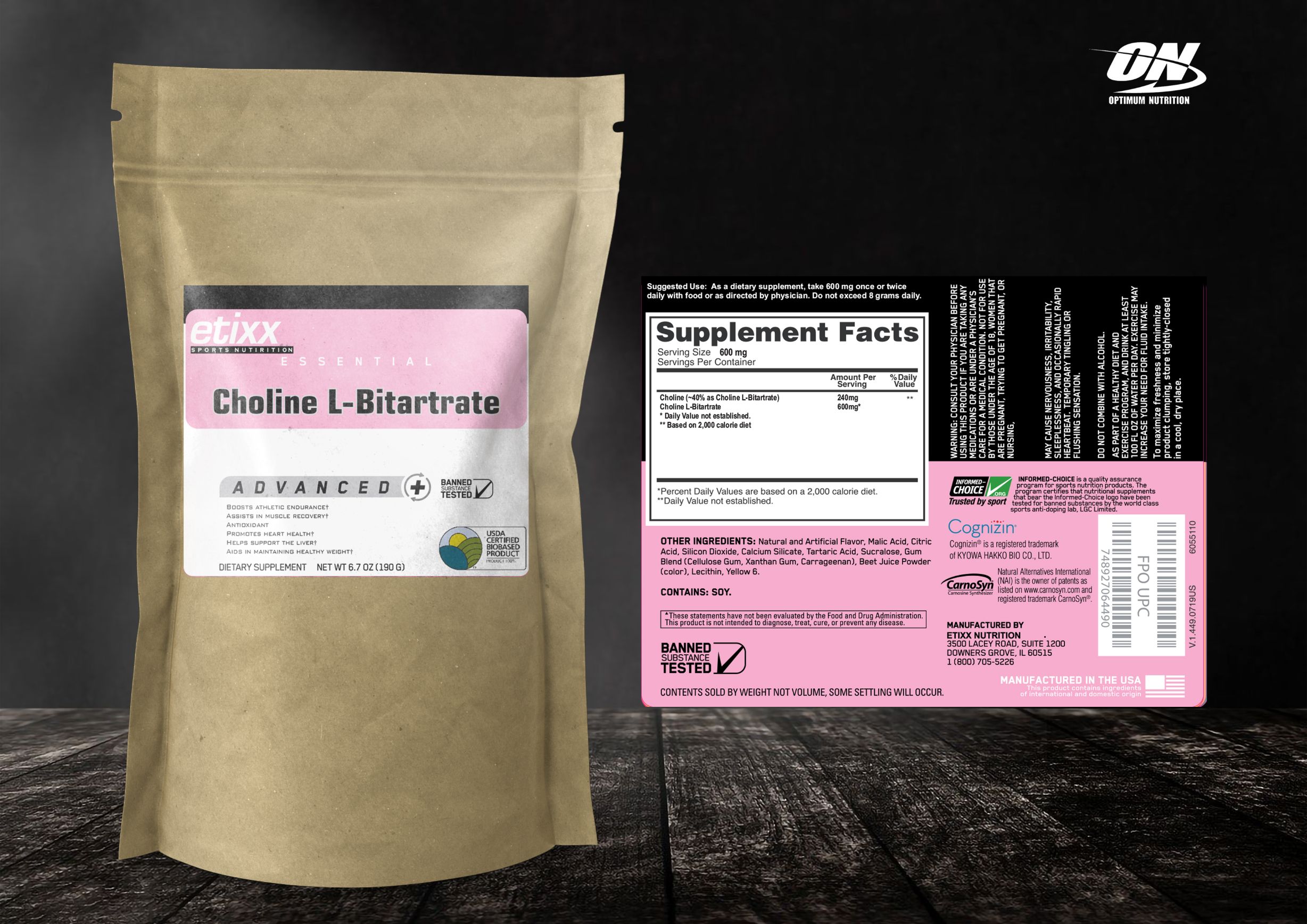 Choline L-Bitartrate 190Gm | Daraz.pk