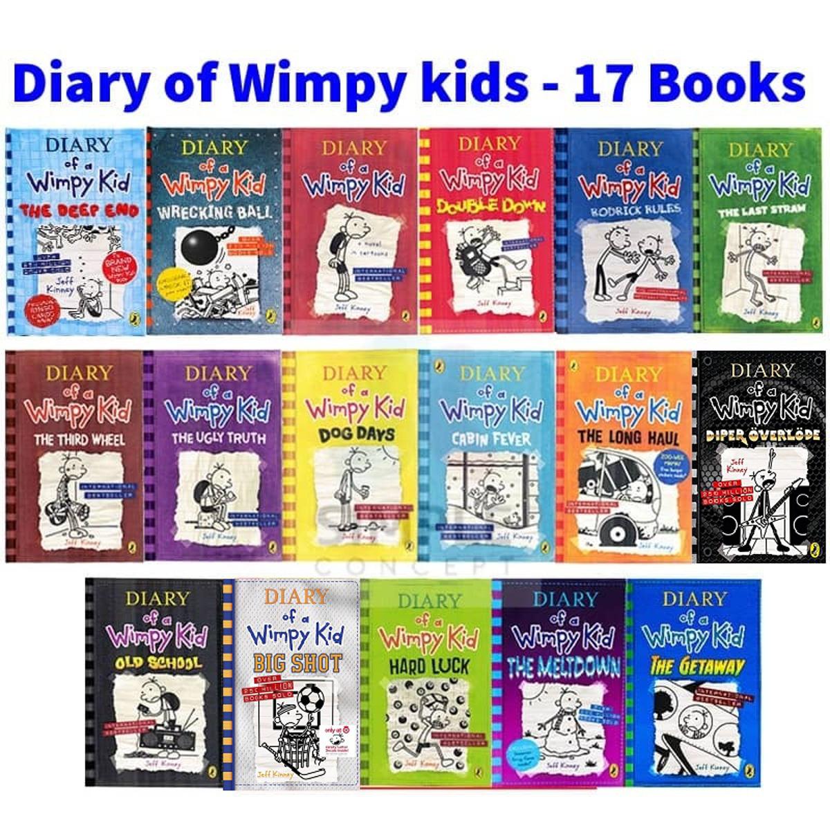 Dairy of a Wimpy Kid 17 Books Complete Set | Daraz.pk