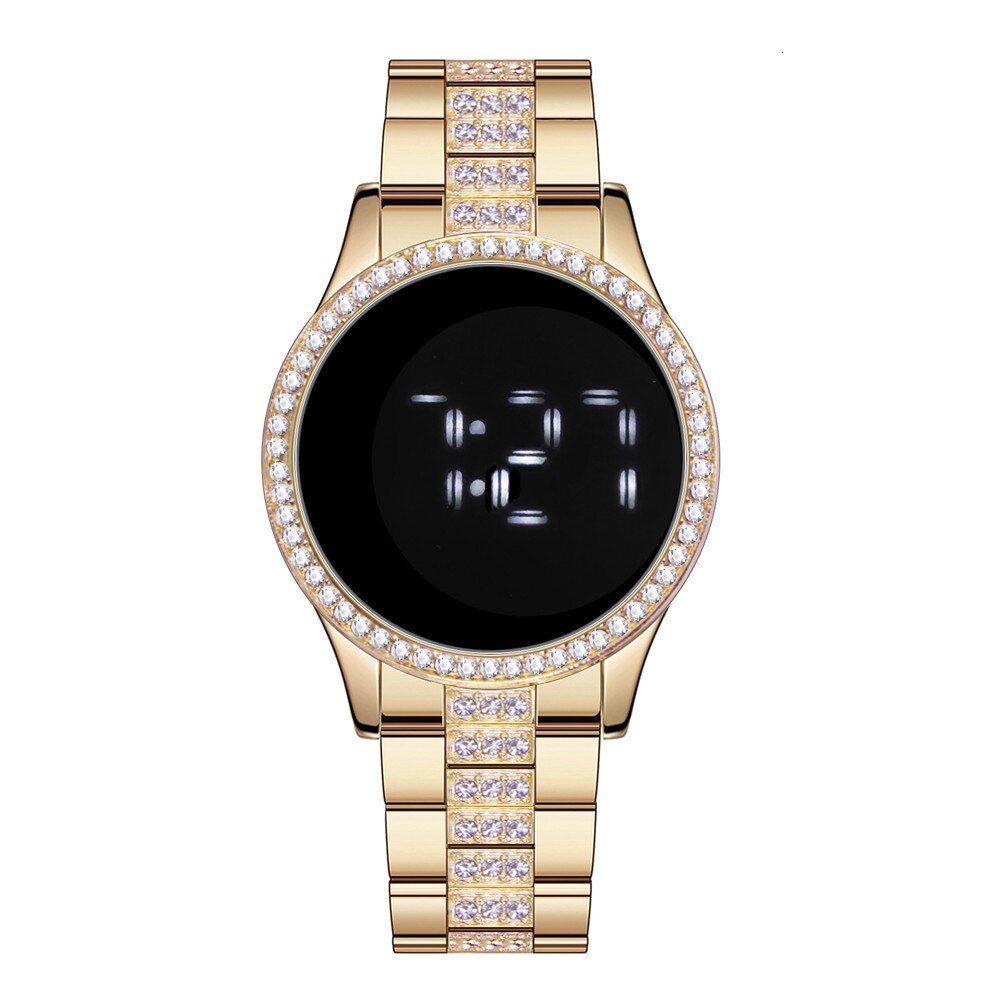 Fopul Mall Women Quartz Watch Fashion Ladies Watches Full Diamond Touch ...