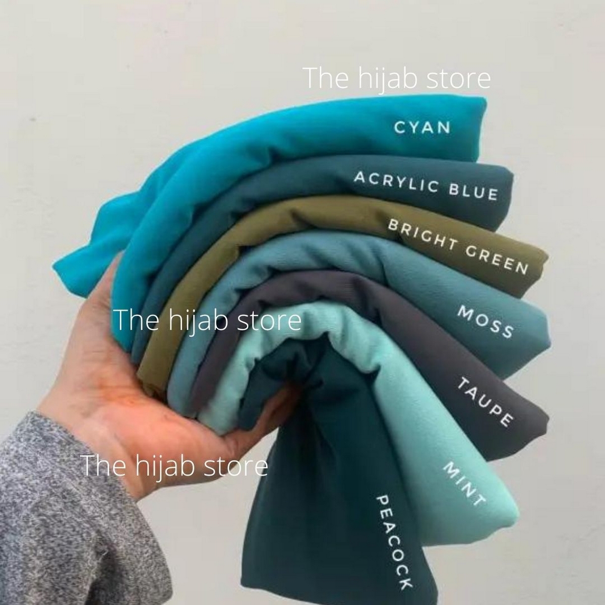 Chiffon Georgette Hijab Scarf stoller for girls women 55+ Shades ...