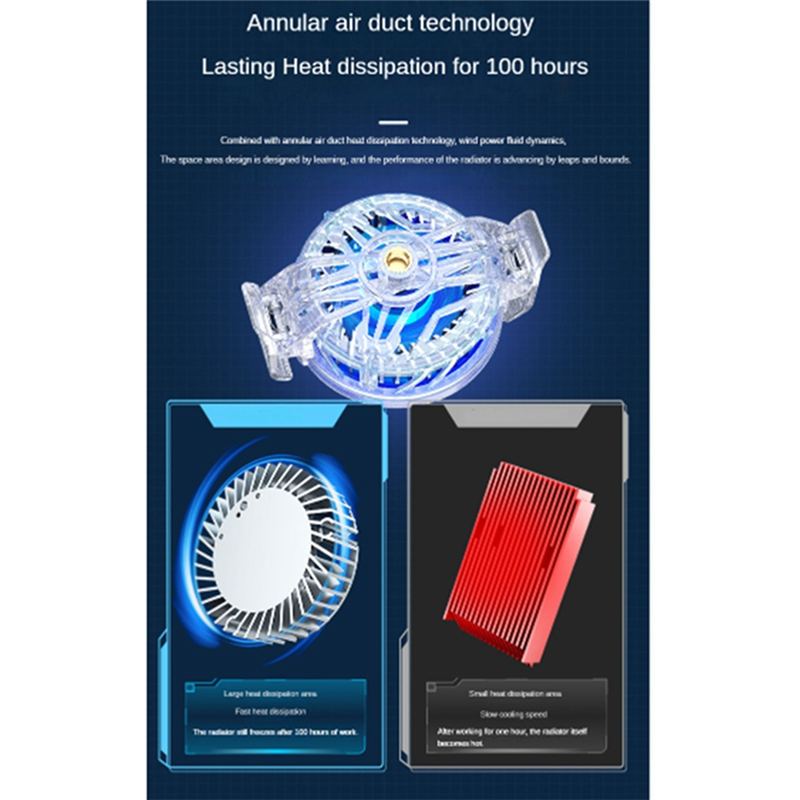 1Set Cell Phone Cooling Back Clip Semiconductor Cooling Cell Phone ...