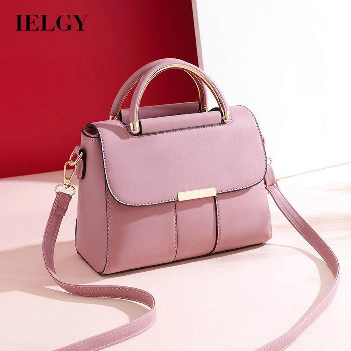 IELGY bag women's wild diagonal shoulder bag women's solid color ladies ...