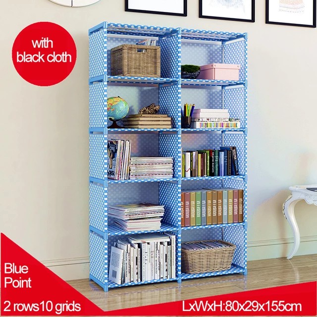 Competitive Price Thickened Book Rack Shelf Portable Metal Book Shelves ...
