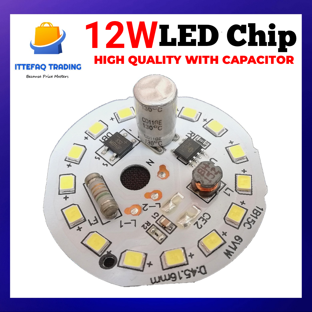 High Quality 12W LED Chip with Capacitor Driver AC 220V input - Light ...