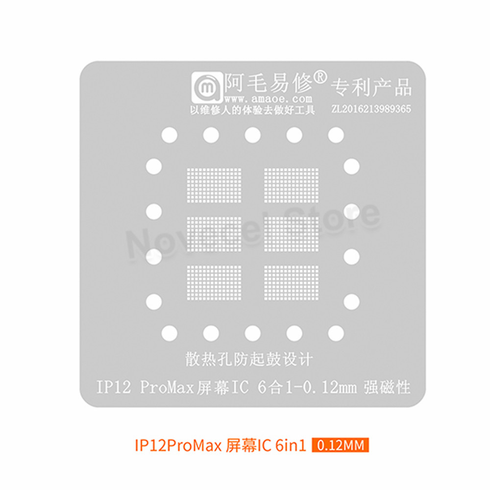 Touch Screen IC Chip Stencil For iPhone 15 14 13 12 11Pro XS Max LCD ...