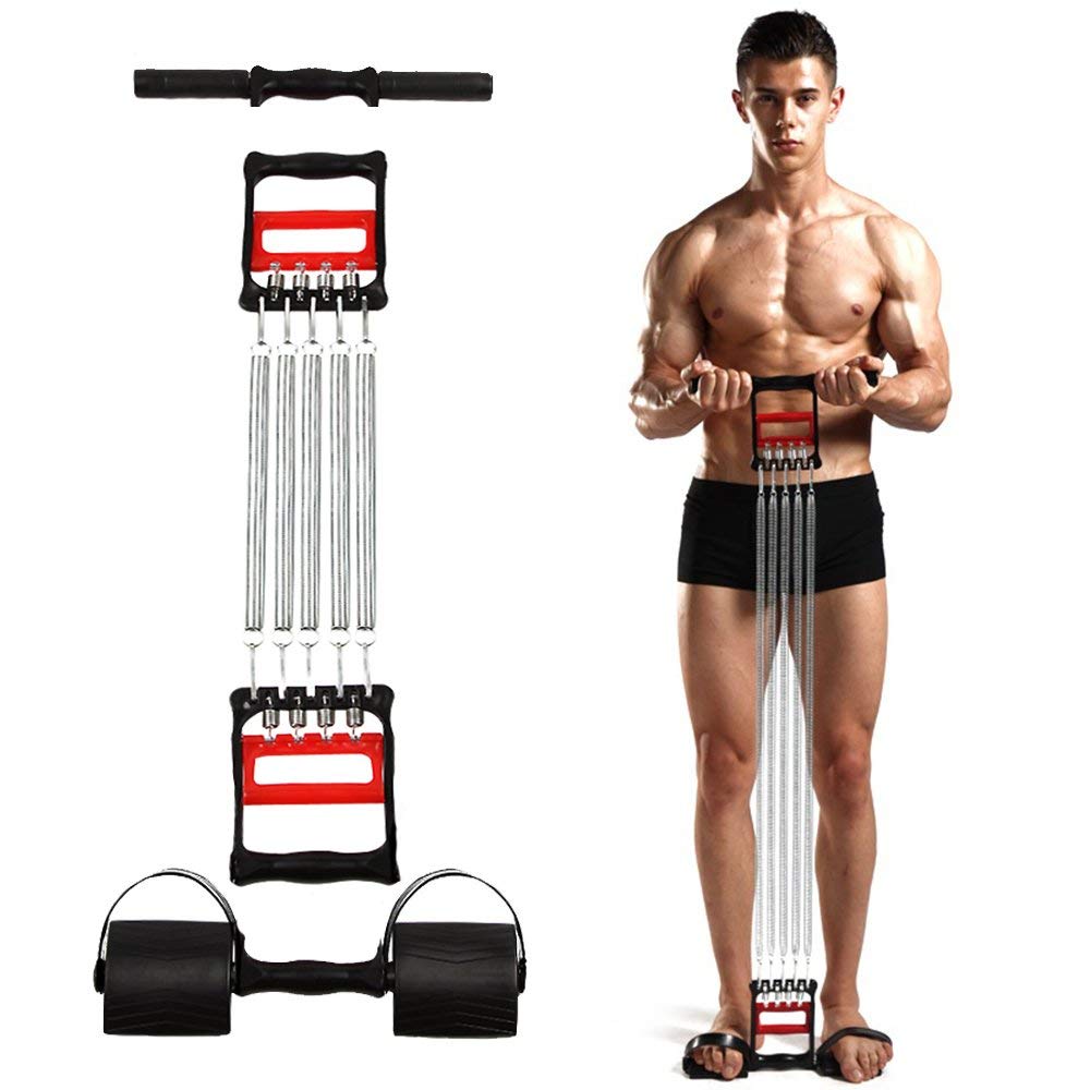 Imported 3-in-1 Fitness Spring Exerciser, Chest Expander Tummy Trimmer ...