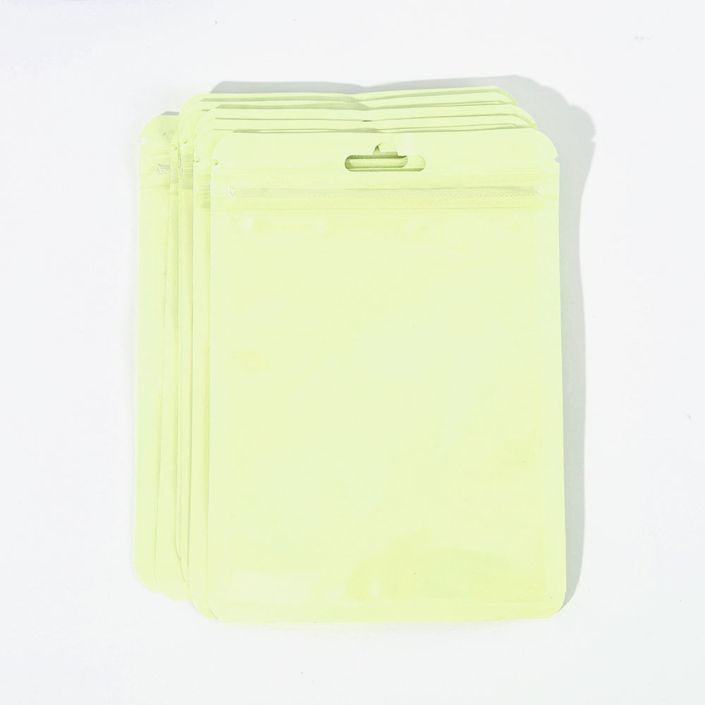 Coloful Matte Pink Packaging Bag Jewelry Necklace Storage Pouch Small ...